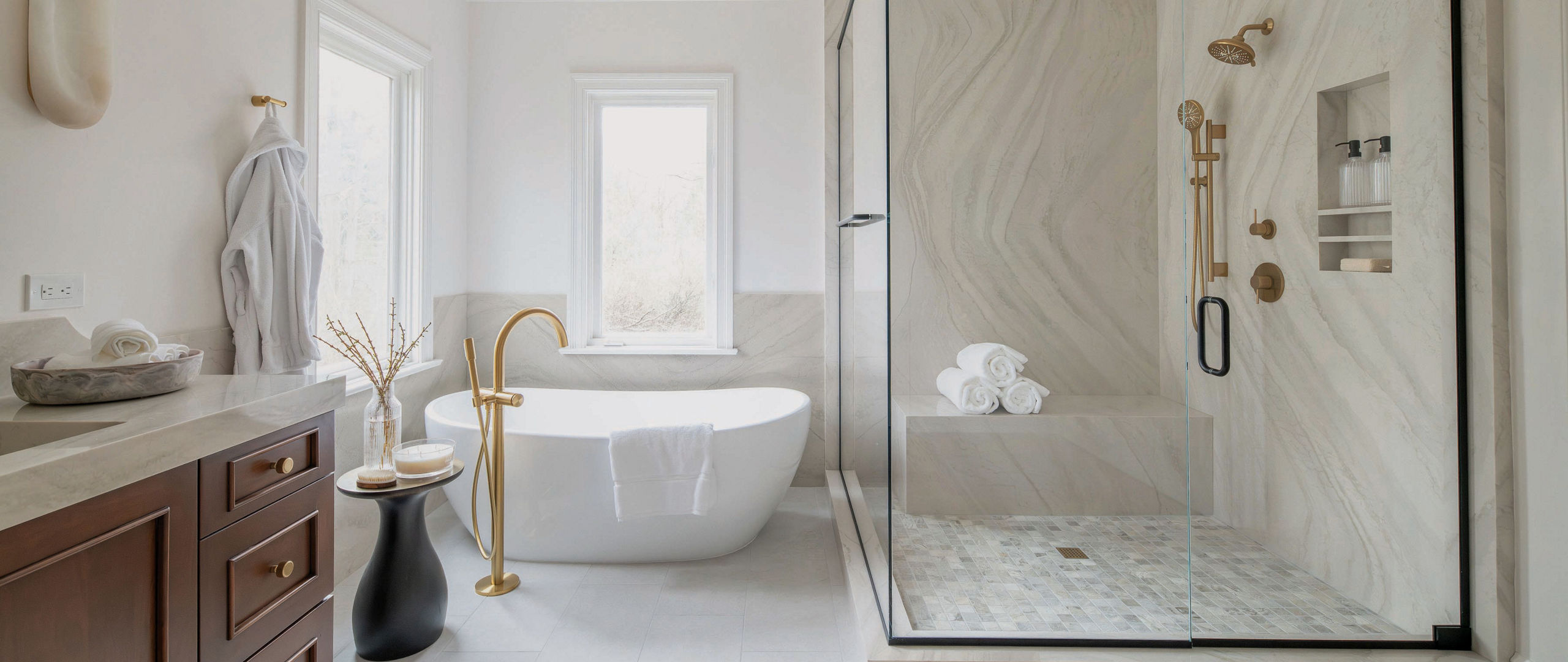 Material Serenity: O’Hara Interiors CEO Renovates Her Personal En Suite