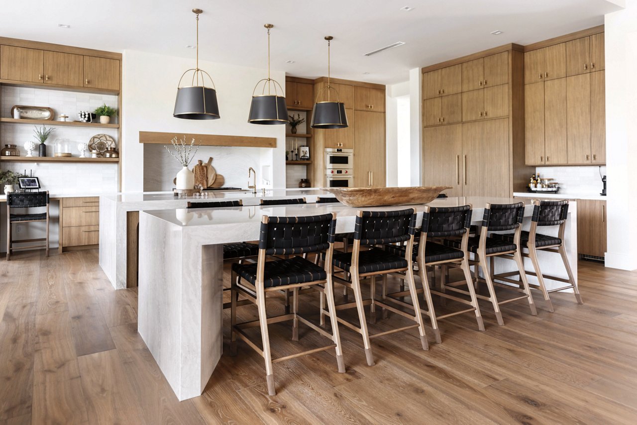 A Showcase of Brittanicca Gold Warm™ Quartz Design for Kitchens ...