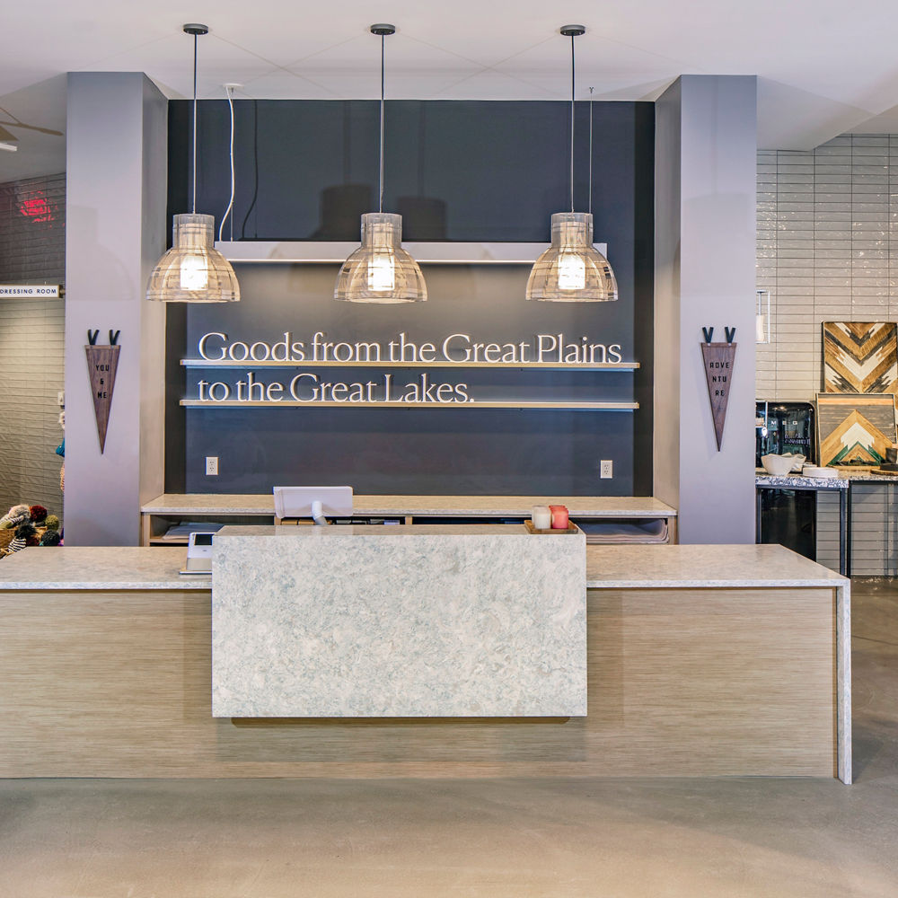 Our Best Elevated Retail Designs and Quartz Countertop Displays