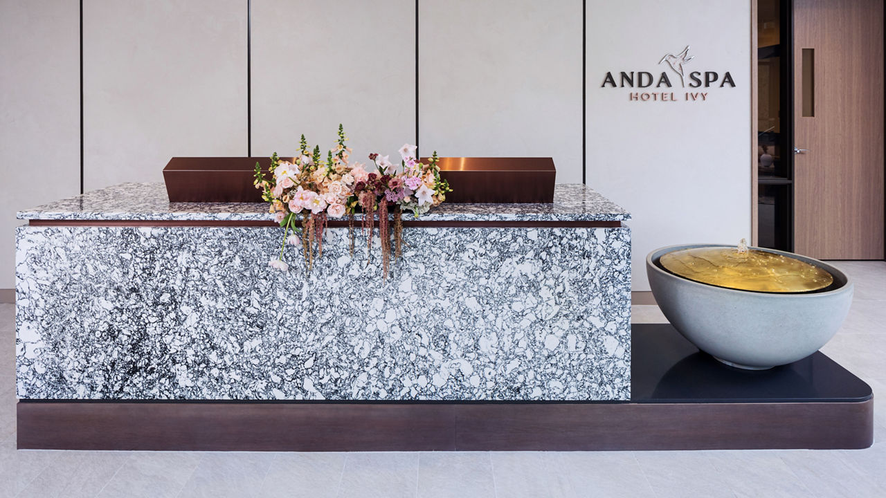 Hotel Ivy’s Anda Spa Stunning Renovation Featuring Cambria Quartz Surfaces