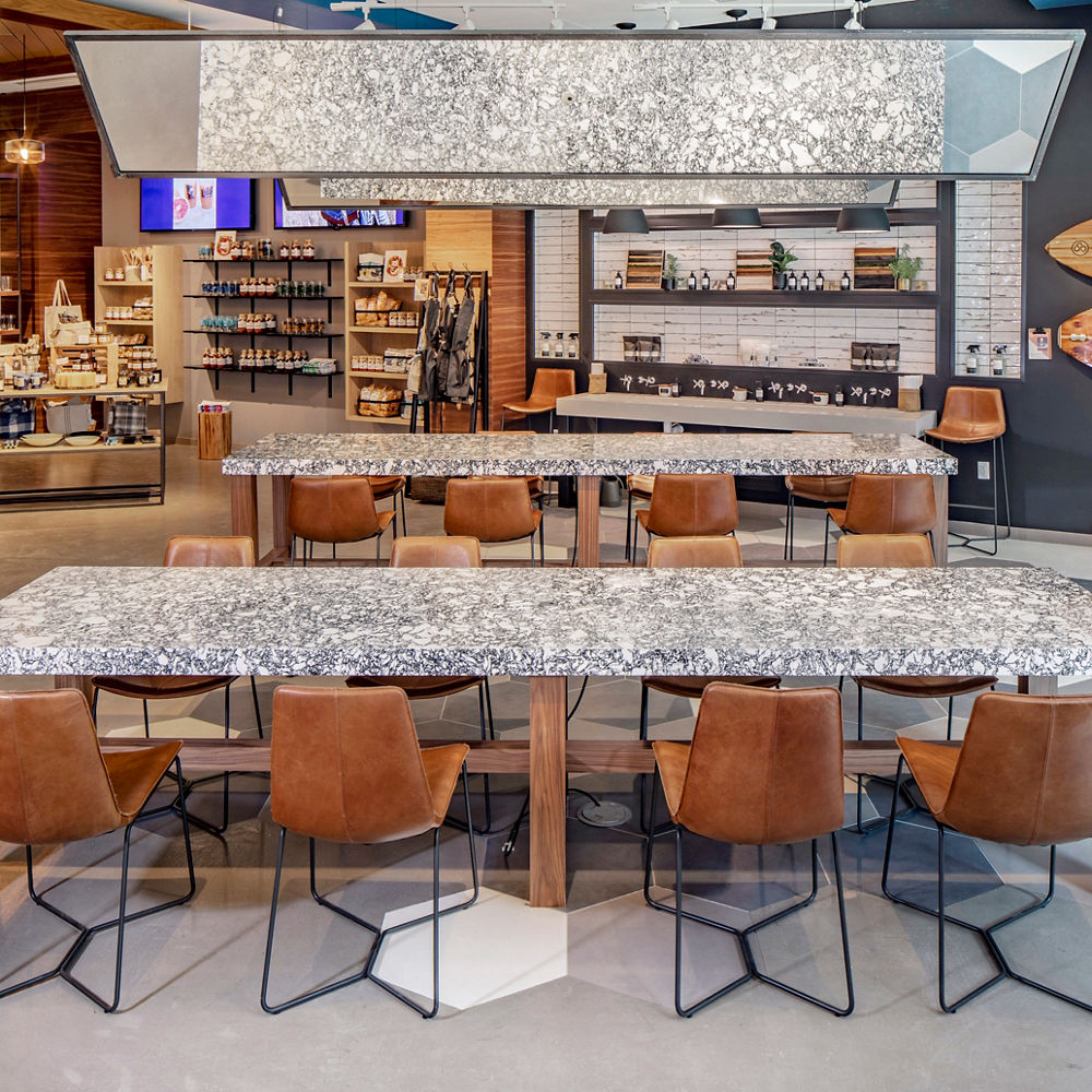 Our Best Elevated Retail Designs and Quartz Countertop Displays